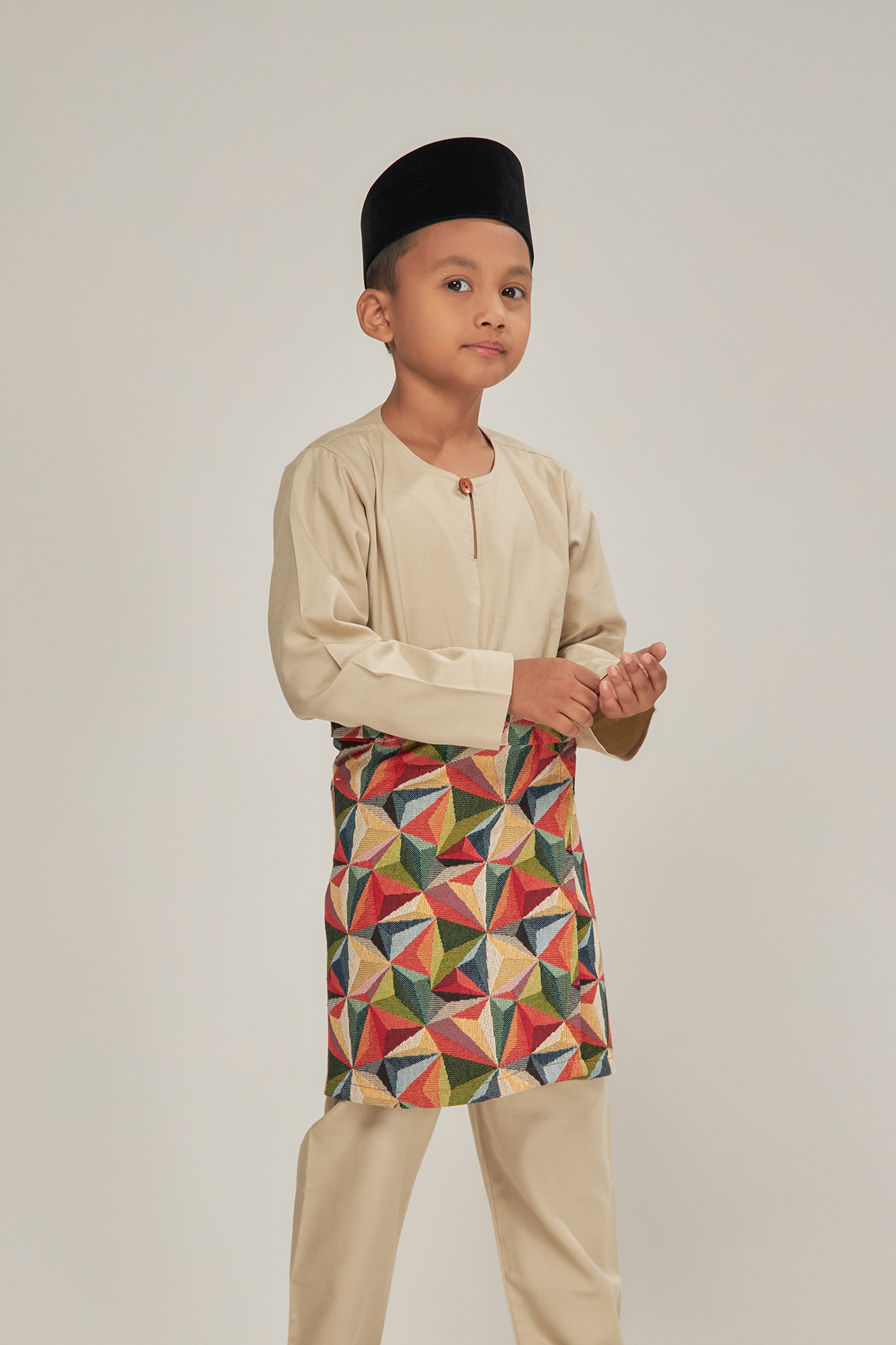 ELHAN Baju Melayu - Khaki Brown – Hollakidz