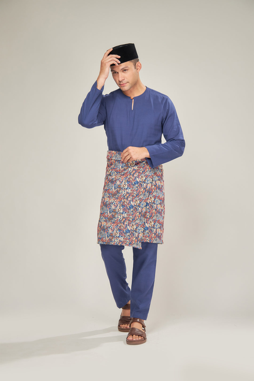 ELHAN Baju Melayu Men - Navy Blue – Hollakidz