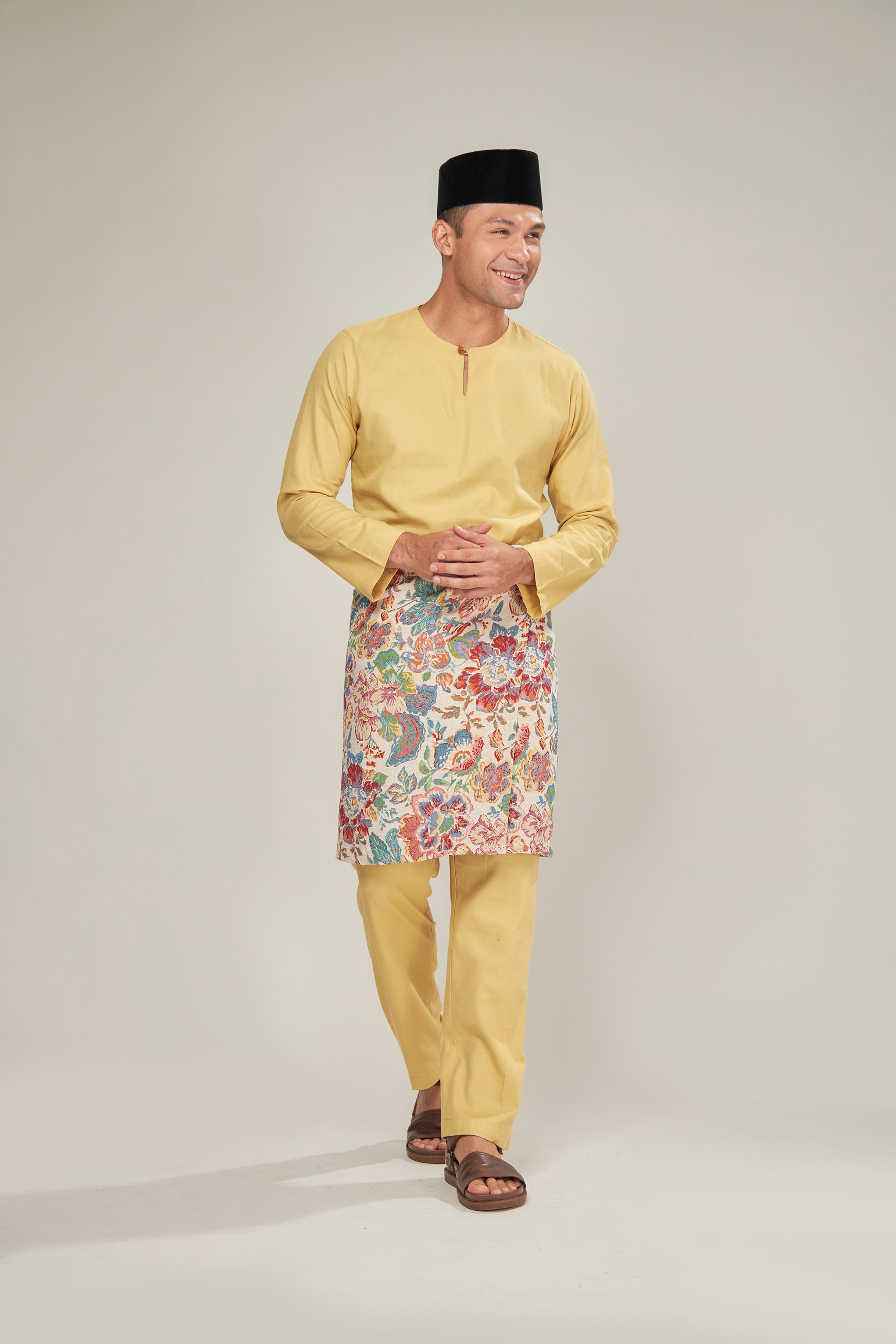 ELHAN Baju Melayu Men - Pale Banana – Hollakidz